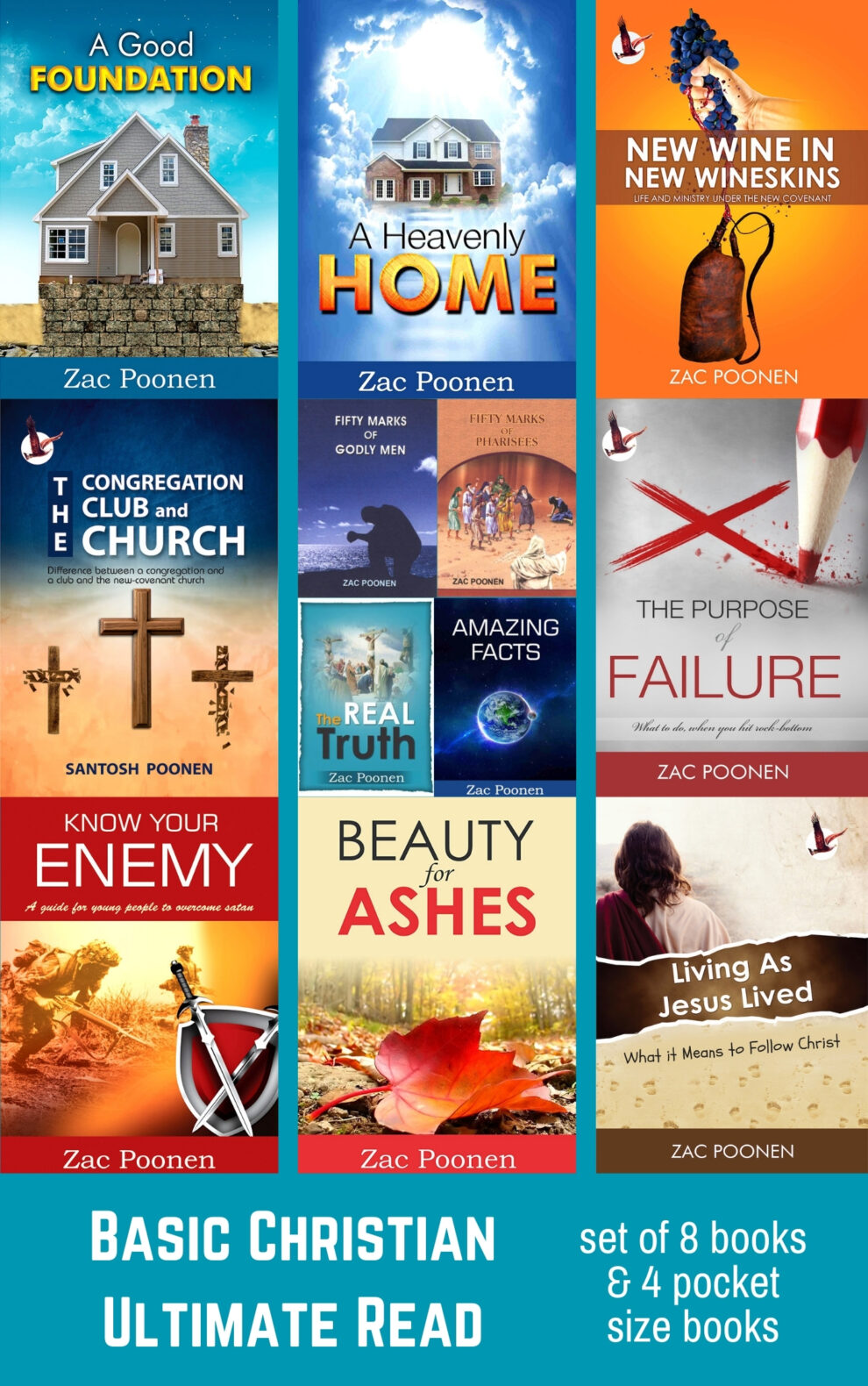Basic Christian Ultimate (set of 8 books & 4 pocket size books) by Zac ...